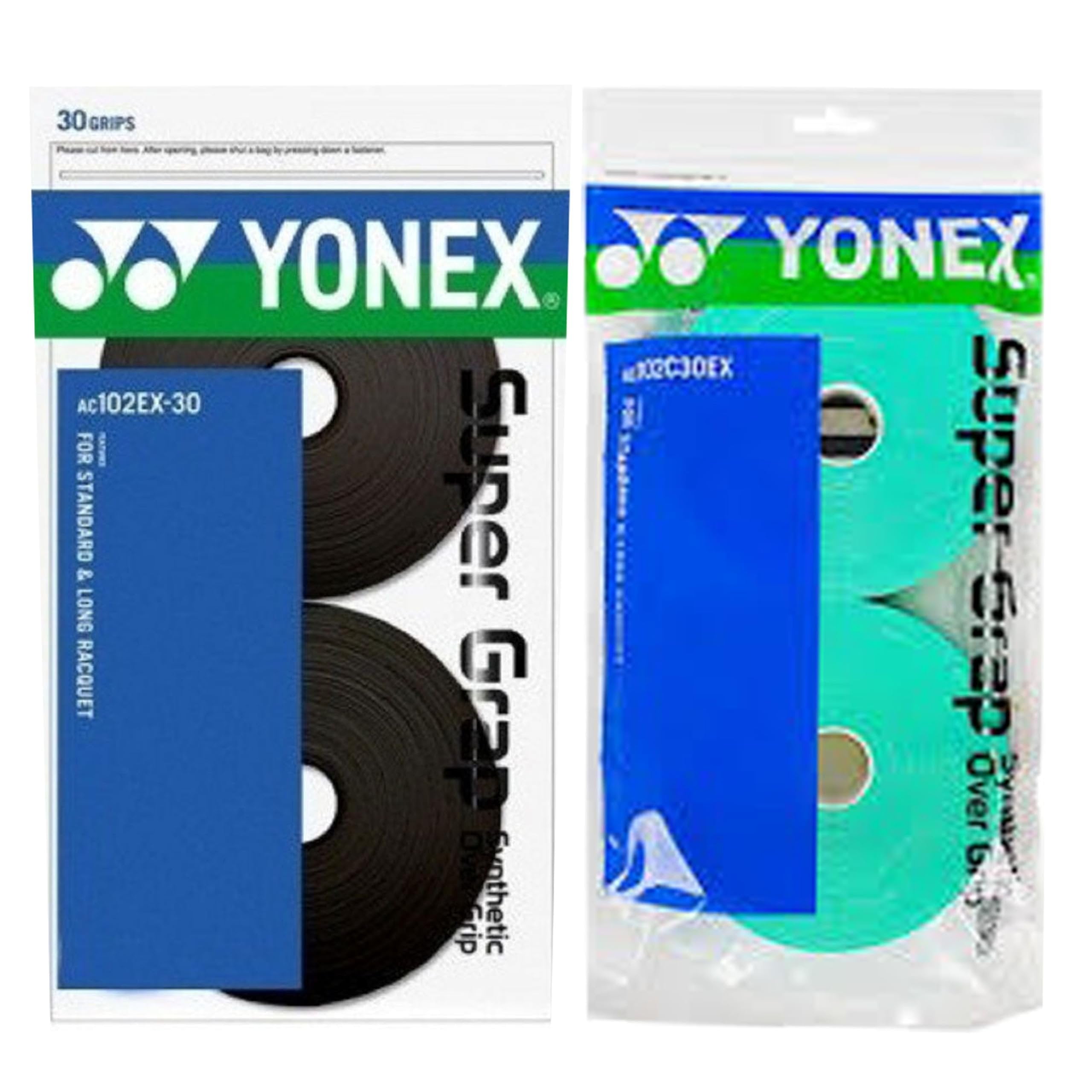 YONEX Wet Super GRAP, Assorted Colors 30 Black/ 30 Green - Walmart.com