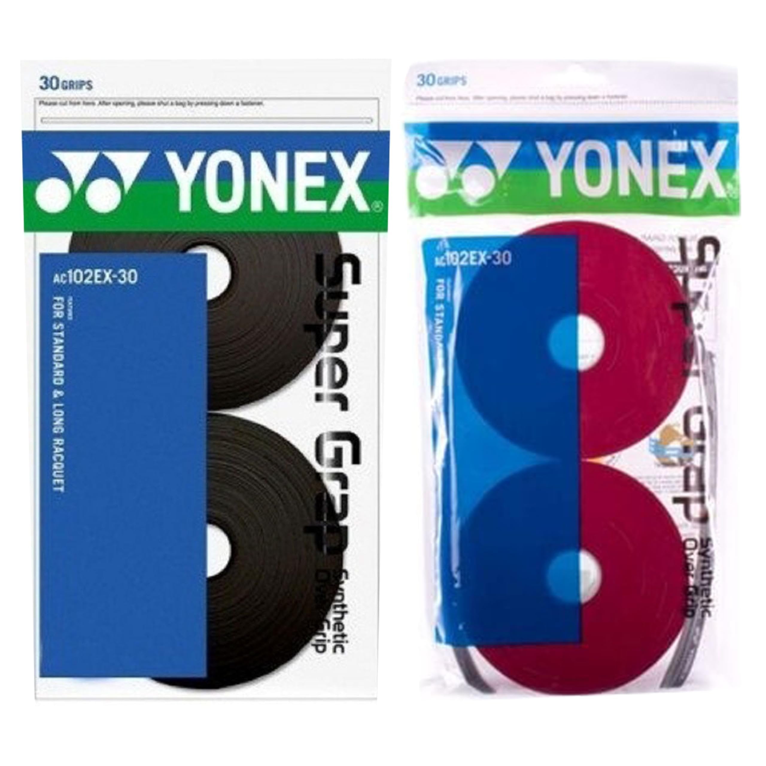 YONEX Wet Super GRAP, Assorted Colors 30 Black/ 30 Red - Walmart.com