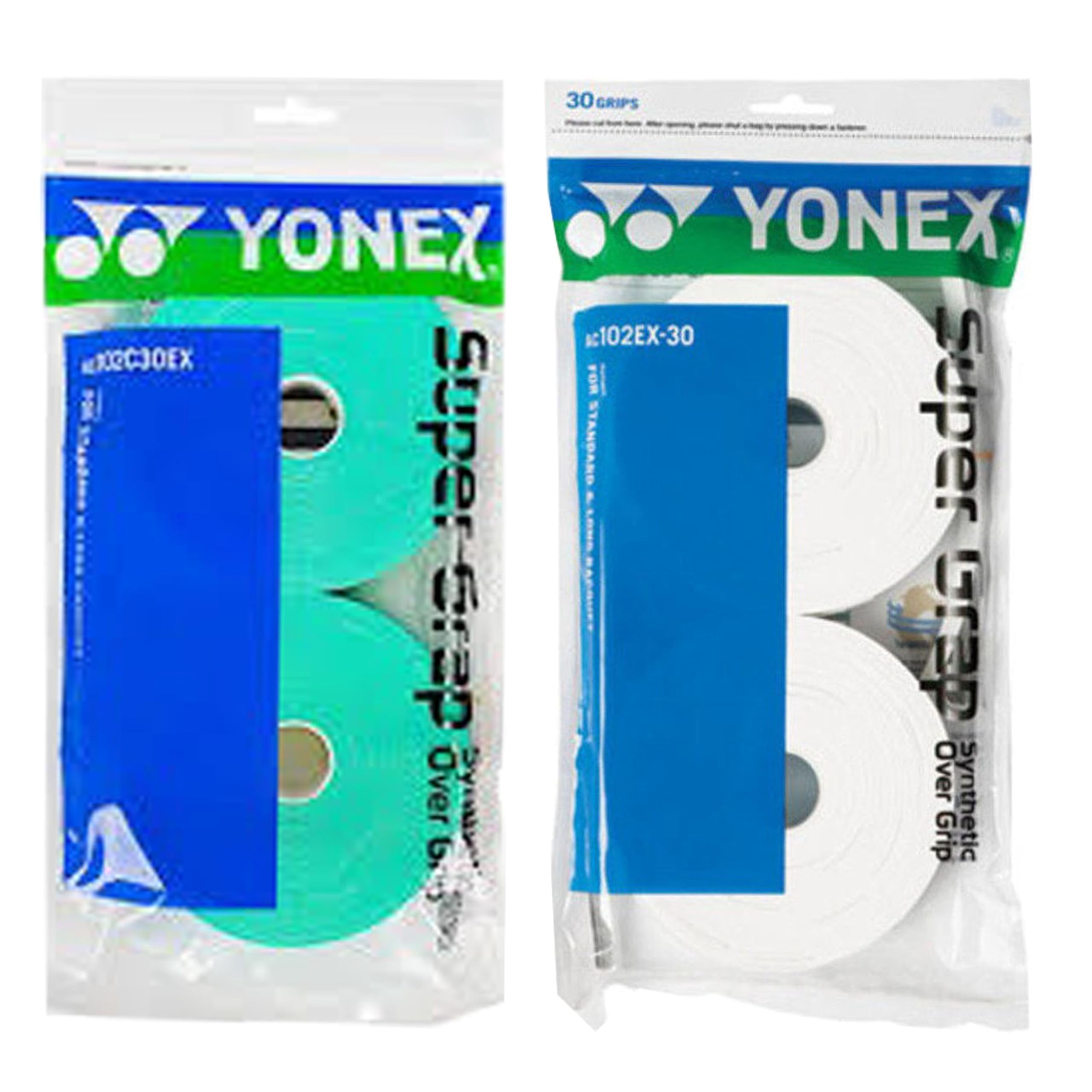 YONEX Wet Super GRAP, Assorted Colors 30 White/ 30 Green - Walmart.com
