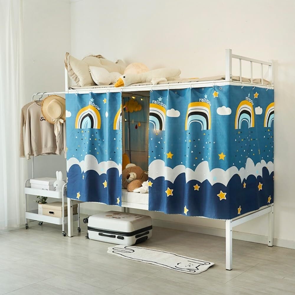 Dorm Bottom Bunk Bed Curtains Privacy Curtains 600g Dustproof ...