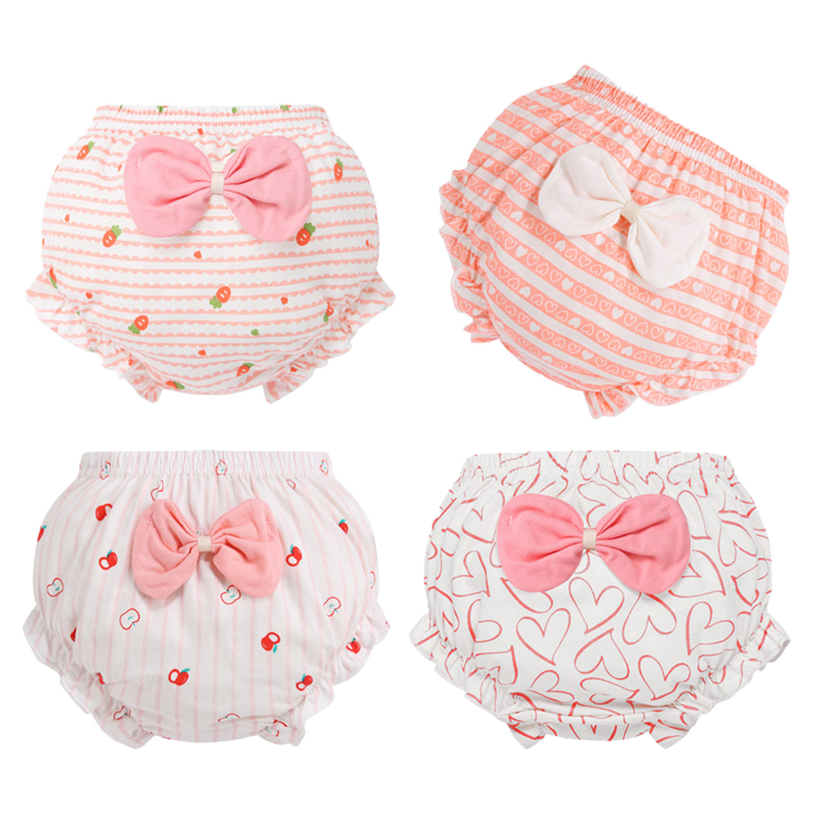 Baby Girls White Elastic Bloomer Diaper Cover with Embroidered Eyelet Edging - Walmart.com