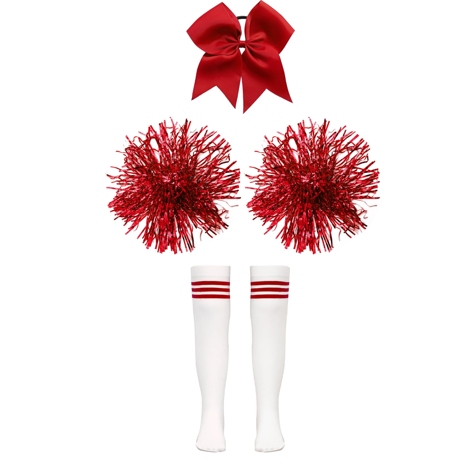 YONGHS Girls Cheerleading Performance Set Schoogirl Cheer Leader Fancy ...