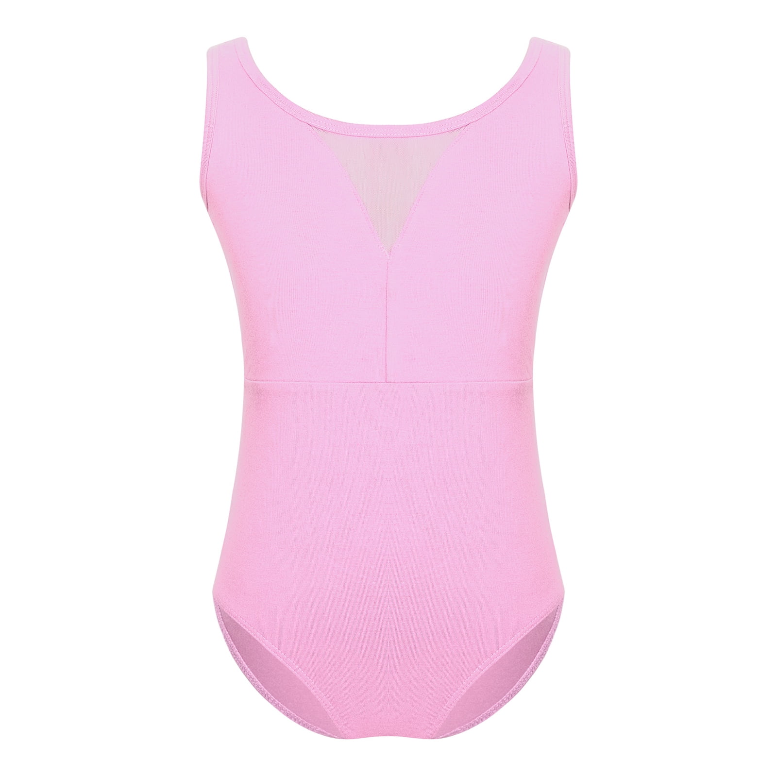 YONGHS Girls Cotton Leotard Gymnastics Ballet Dance Unitard Workout ...
