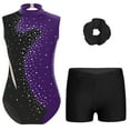 YONGHS Girls Sparkly Dance Unitards Biketards Gymnastics Leotards with ...