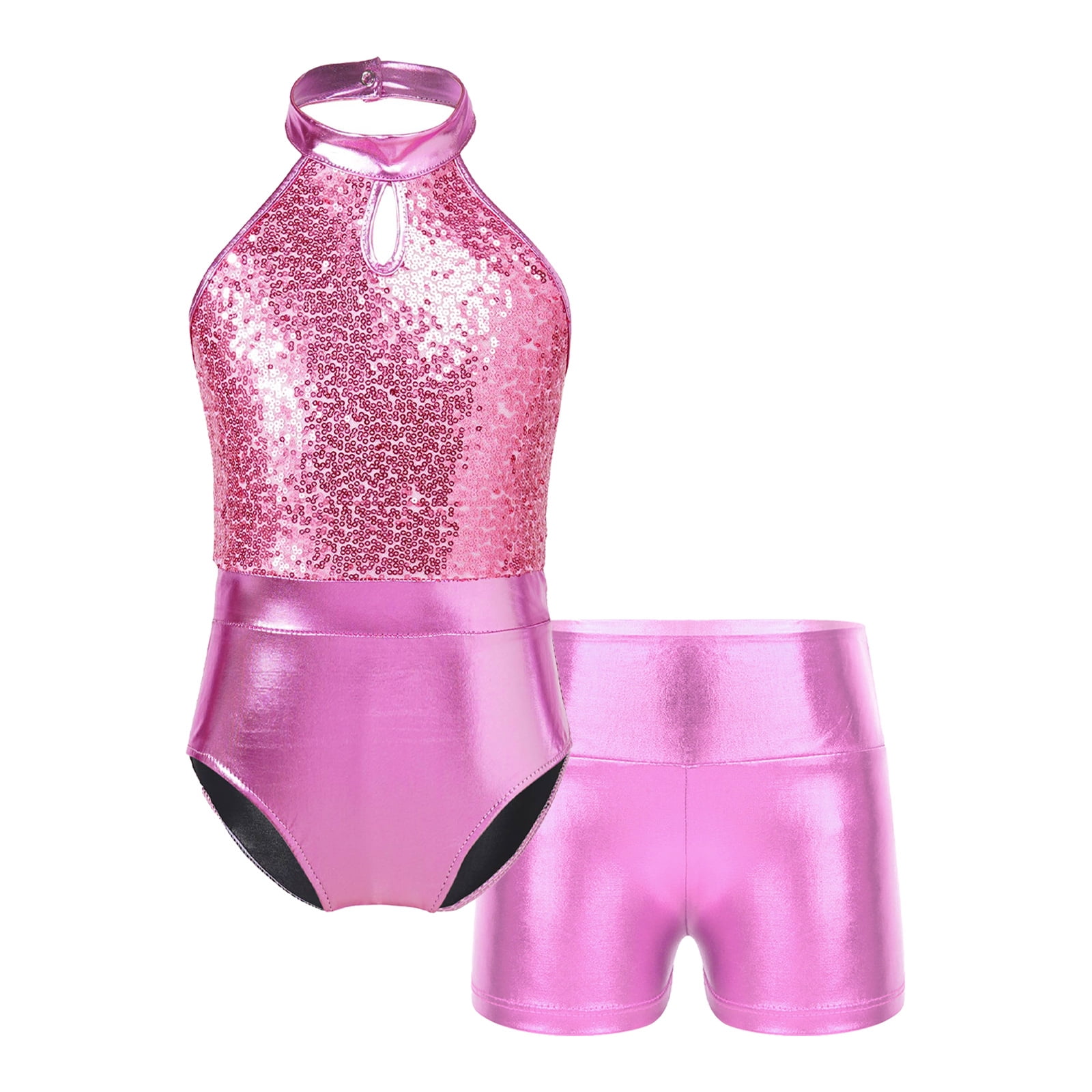 YONGHS Gymnastics Leotards for Girls Activewear Dance Ballet Biketards ...