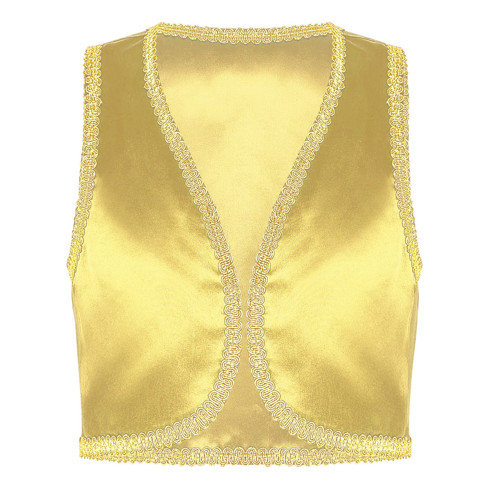 YONGHS Kids Boys Arabian Prince Vest Open Front Waistcoat Halloween ...