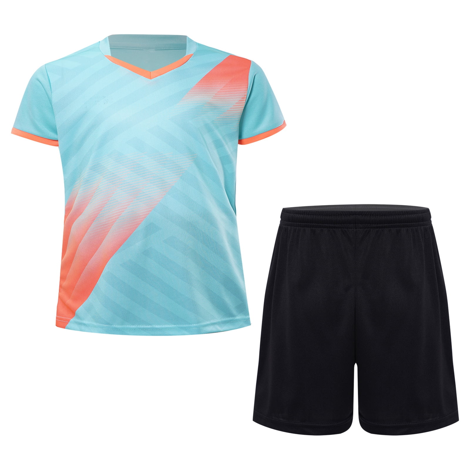 YONGHS Kids Boys Football Jerseys Basketball Practice Uniform Short ...