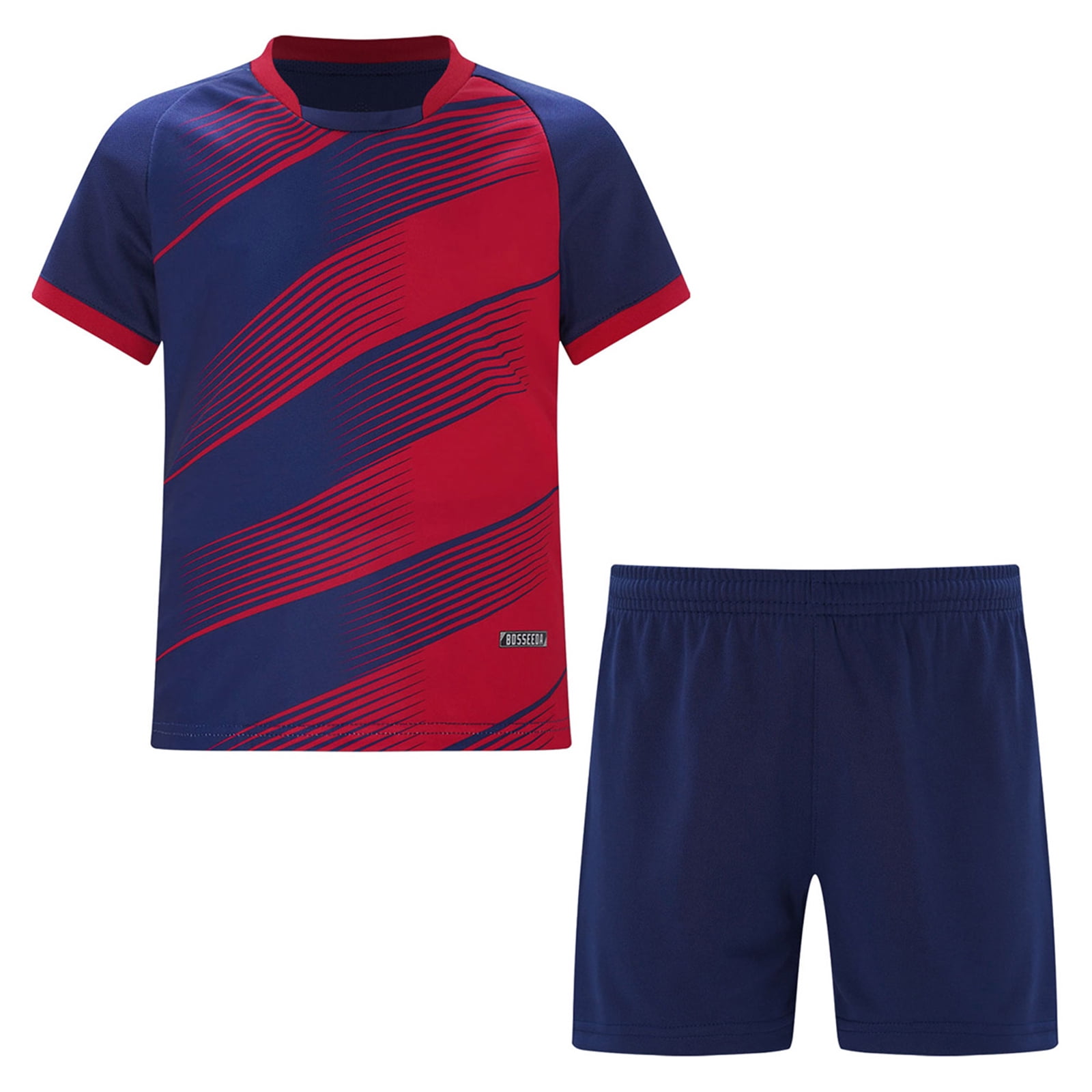 YONGHS Kids Boys Football Team Uniform Sport Tracksuit Soccer Jersey T ...