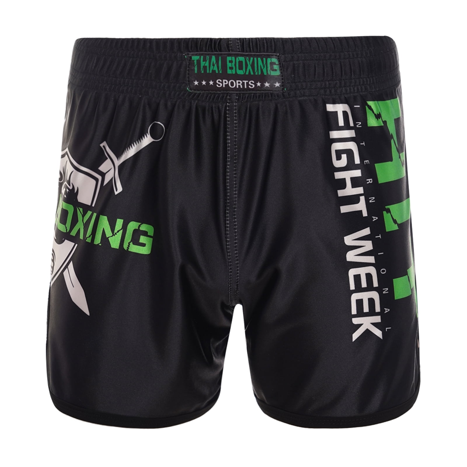YONGHS Kids Boys Muay Thai Shorts MMA Kickboxing Tracksuit Bottoms ...
