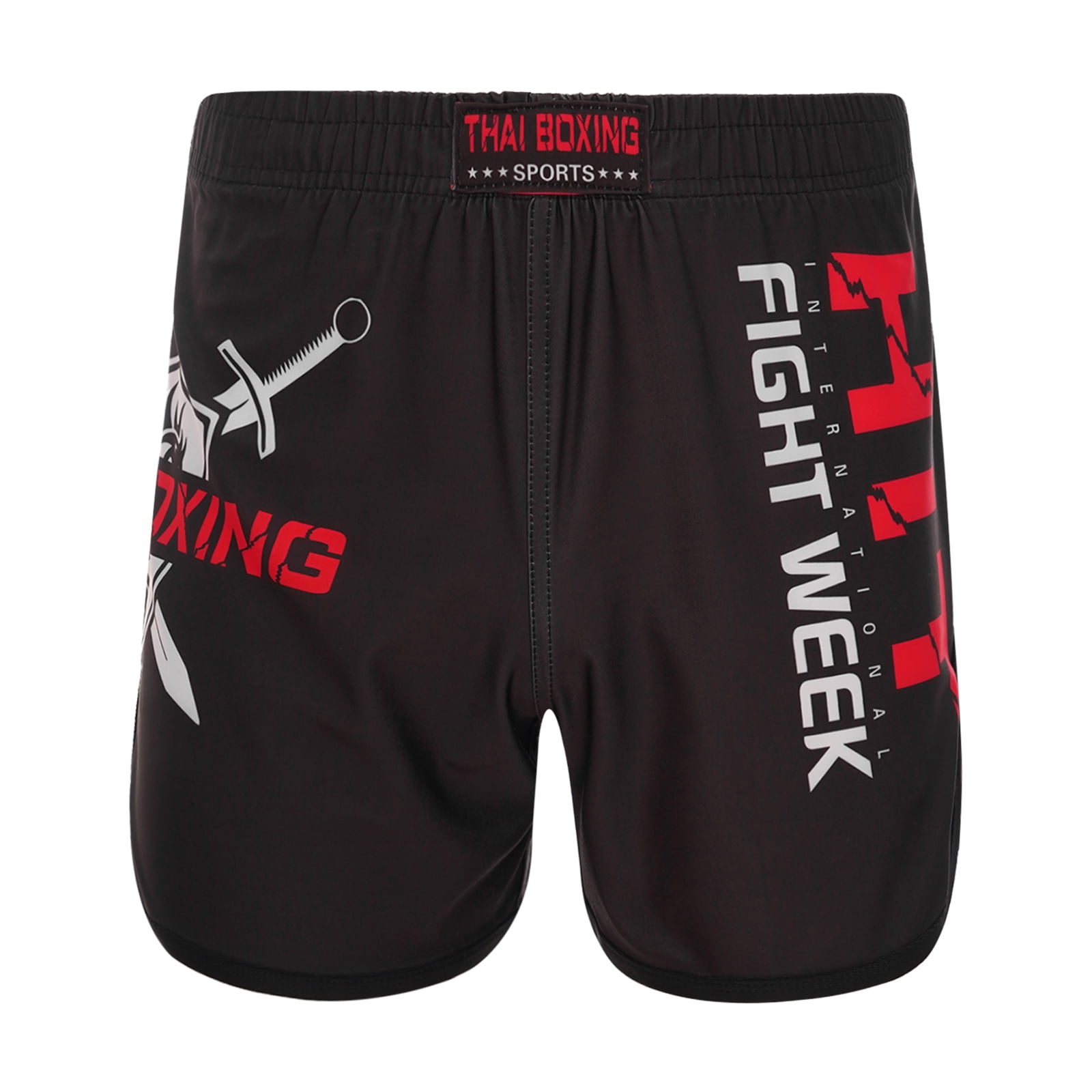 YONGHS Kids Boys Muay Thai Shorts MMA Kickboxing Tracksuit Bottoms ...