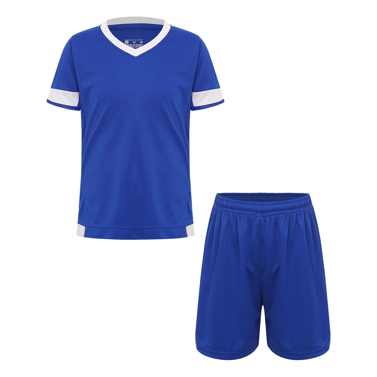 YONGHS Kids Boys Soccer Jersey with Shorts Set Football Basketball ...
