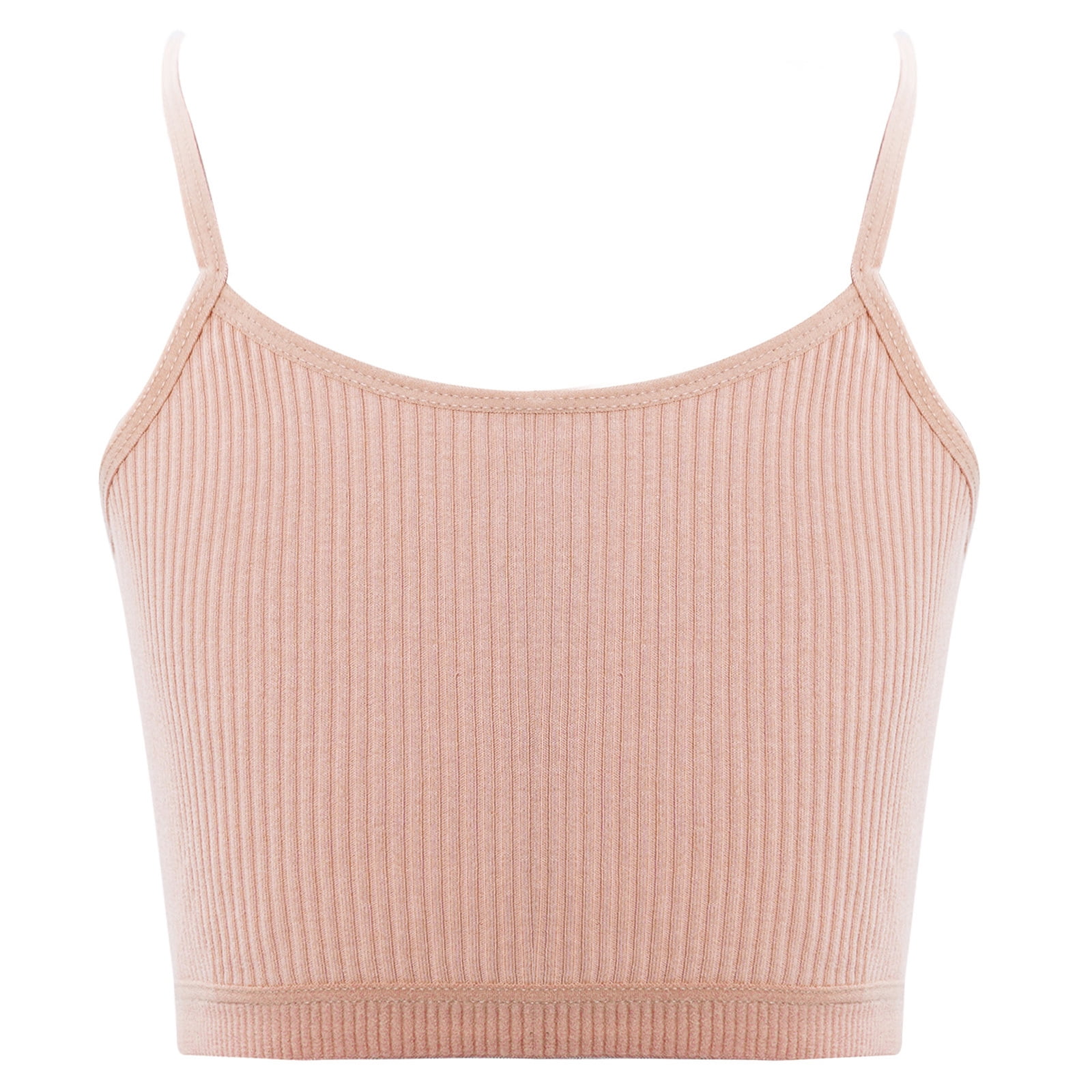 YONGHS Kids Girls Dance Crop Tops Sports Camisole Bras Yoga Training ...