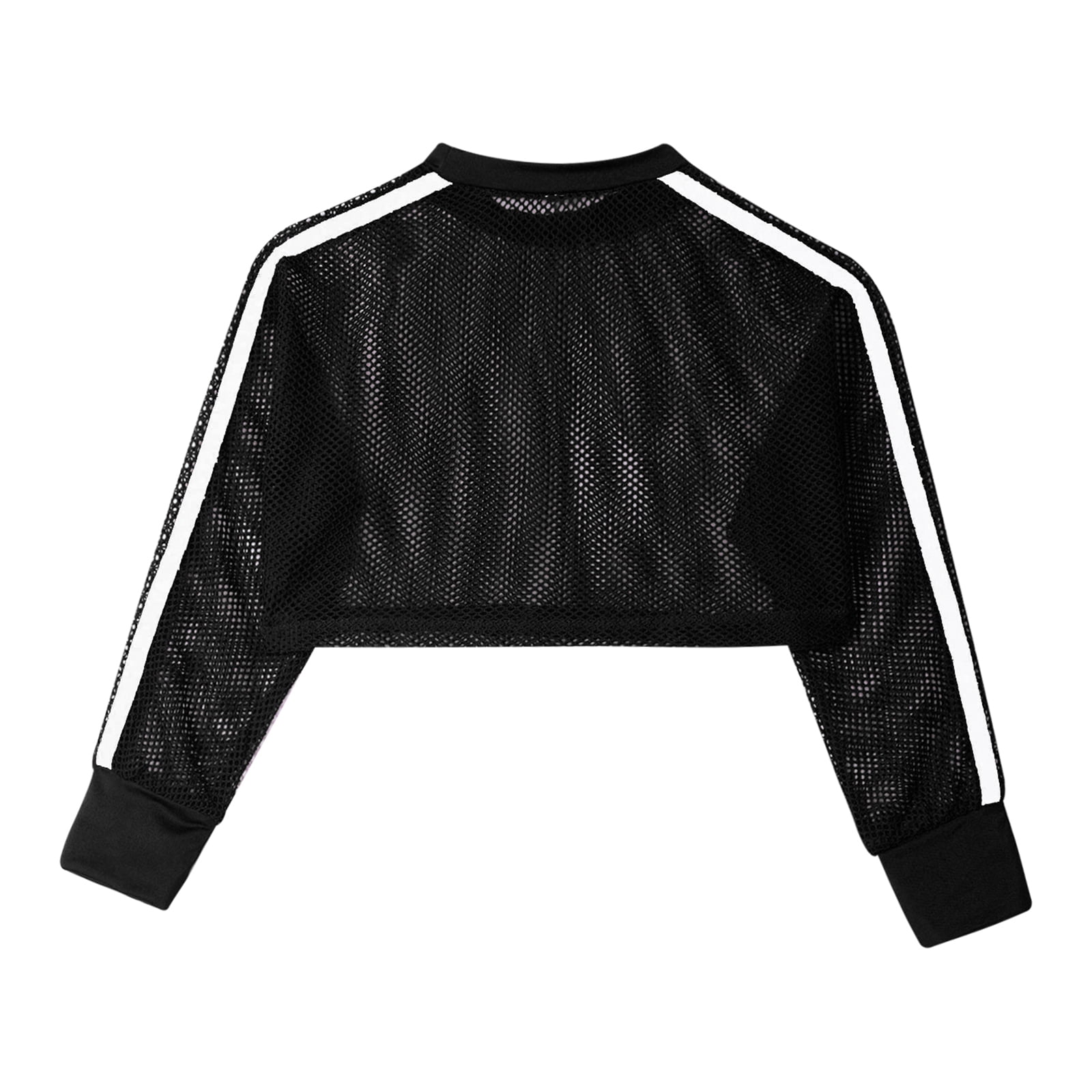 YONGHS Kids Girls Fishnet Y2K Pullover Blouse Summer Shirts Mesh See ...