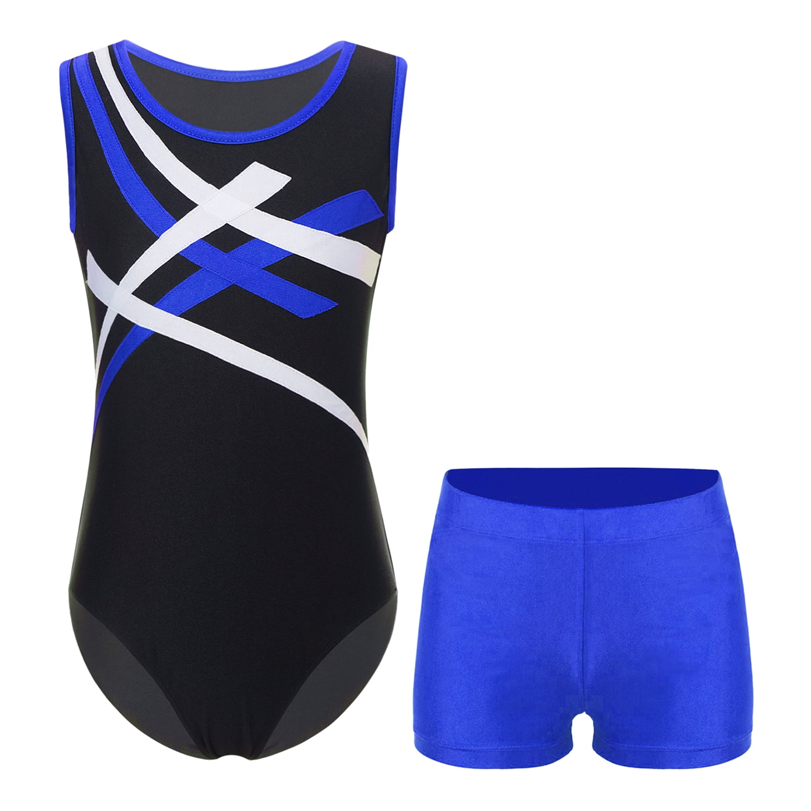 YONGHS Kids Girls Gymnastics Sports Dance Tracksuits Tank Leotard Top ...