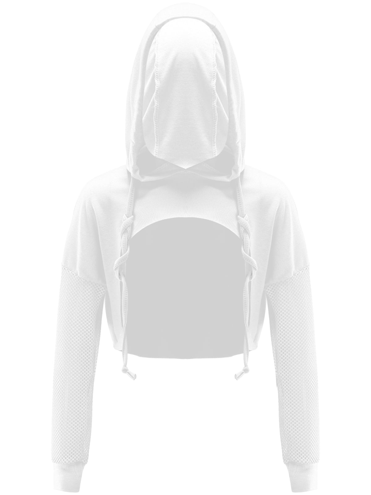 YONGHS Kids Girls Long Sleeve Hooded Sweatshirt Jazz Hip Hop Dance ...