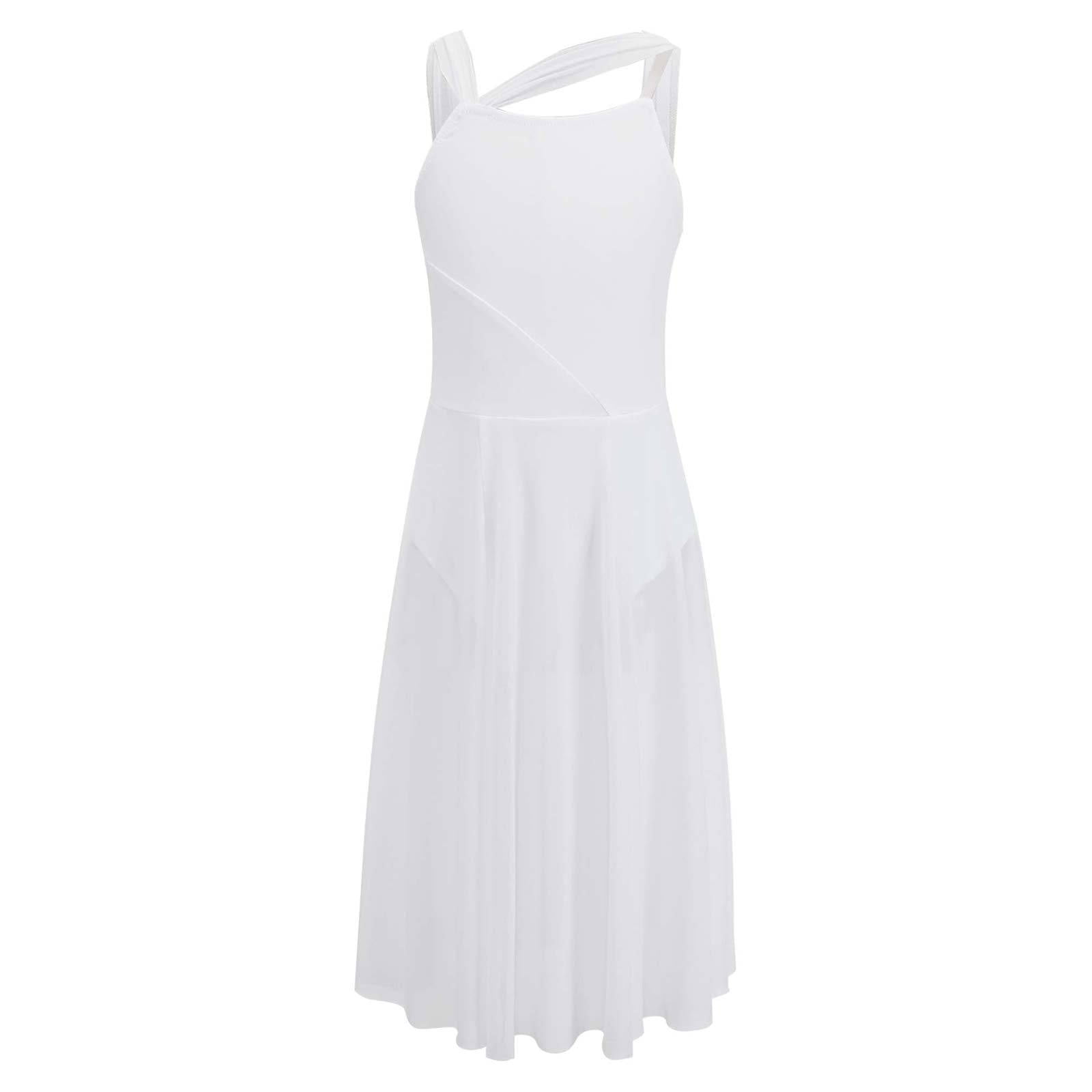 YONGHS Kids Girls Lyrical Dance Costume Modern Contemporary Ballet ...