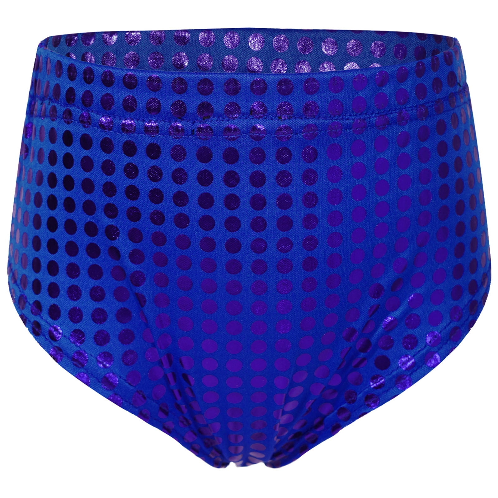 YONGHS Kids Girls Metallic Shorts Sparkly Dance Briefs Cheerleading ...