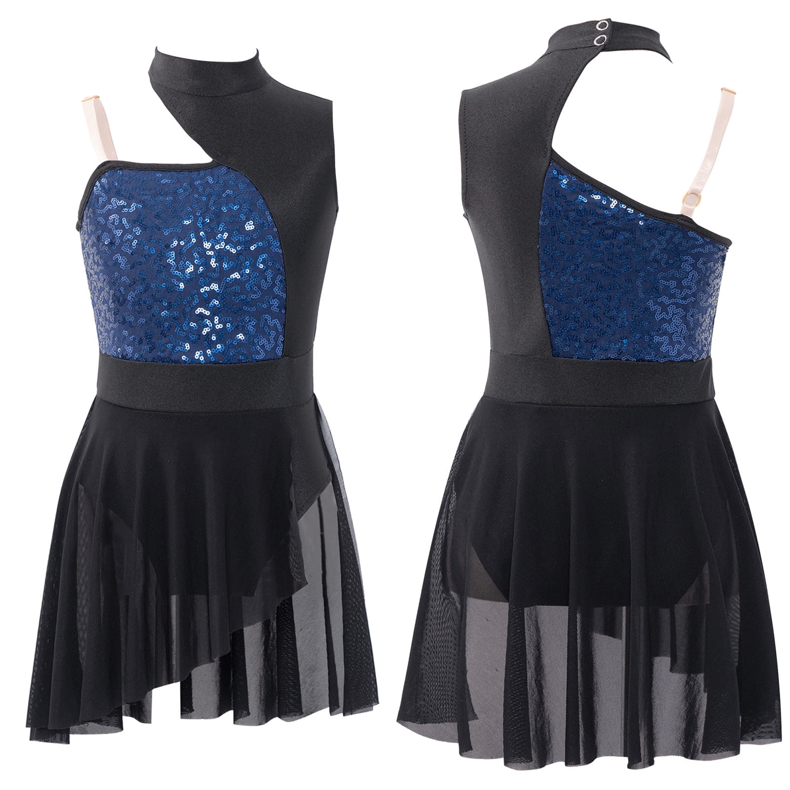 YONGHS Kids Girls Modern Jazz Latin Dance Dress Lyrical Contemporary ...