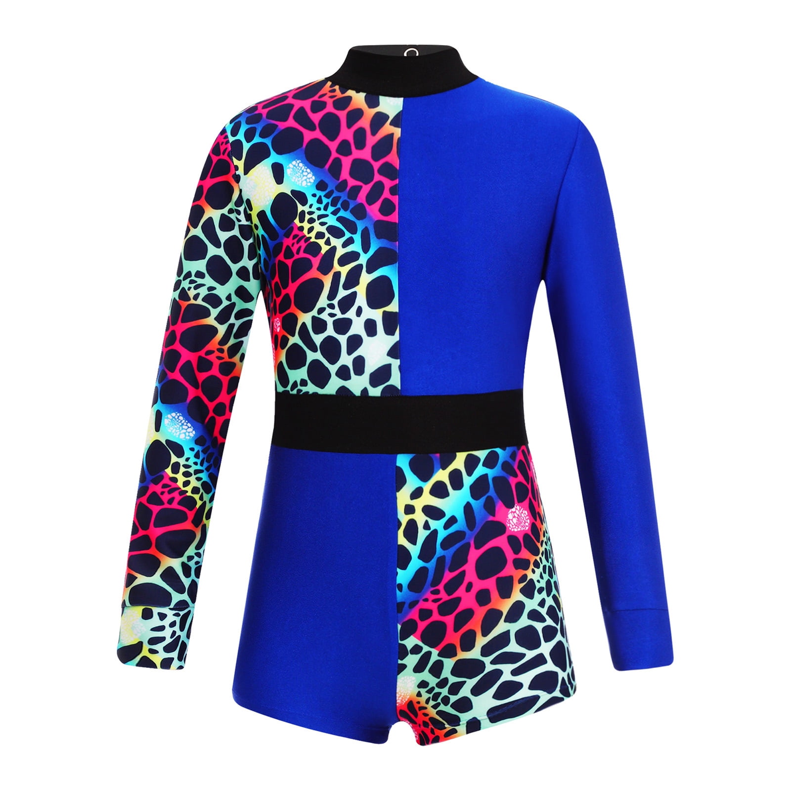 YONGHS Kids Girls One Piece Leotard Gymnastics Workout Bodysuit Boyleg ...