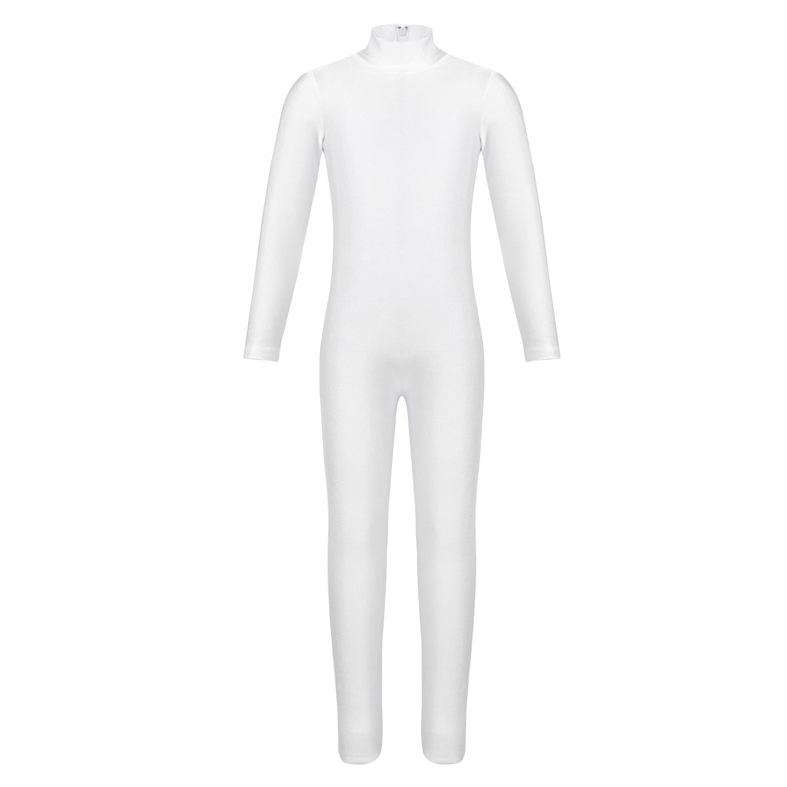 YONGHS Kids Girls Zipper Back Full Body Gymnastics Jumpsuit Unitard ...