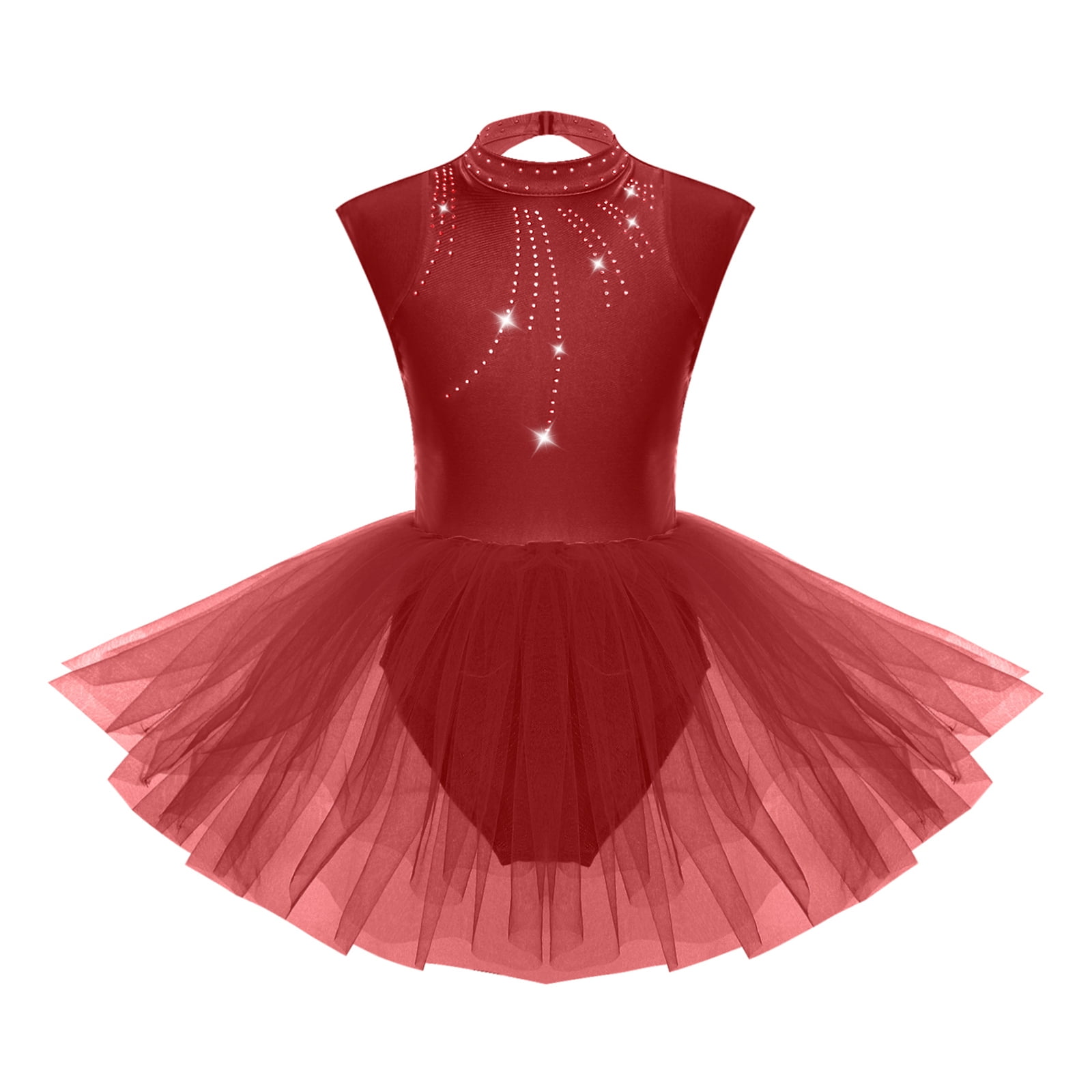 YONGHS Little Girl Ballet Leotards with Tutu Skirt Skating Gymnastics ...