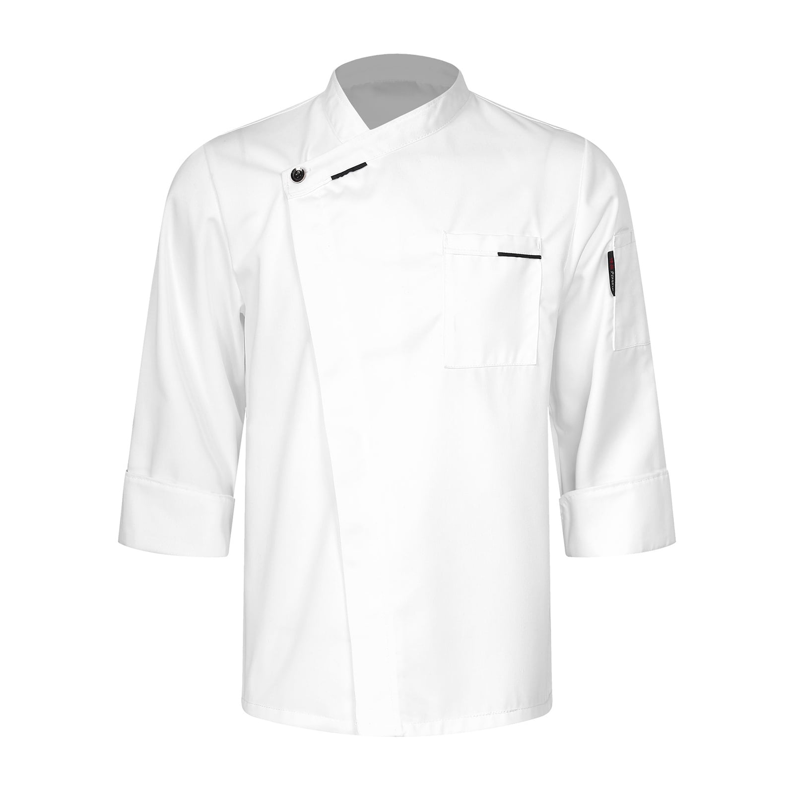 YONGHS Men Women Short&Long Sleeve Chef Coat Unisex Restaurant Kitchen ...
