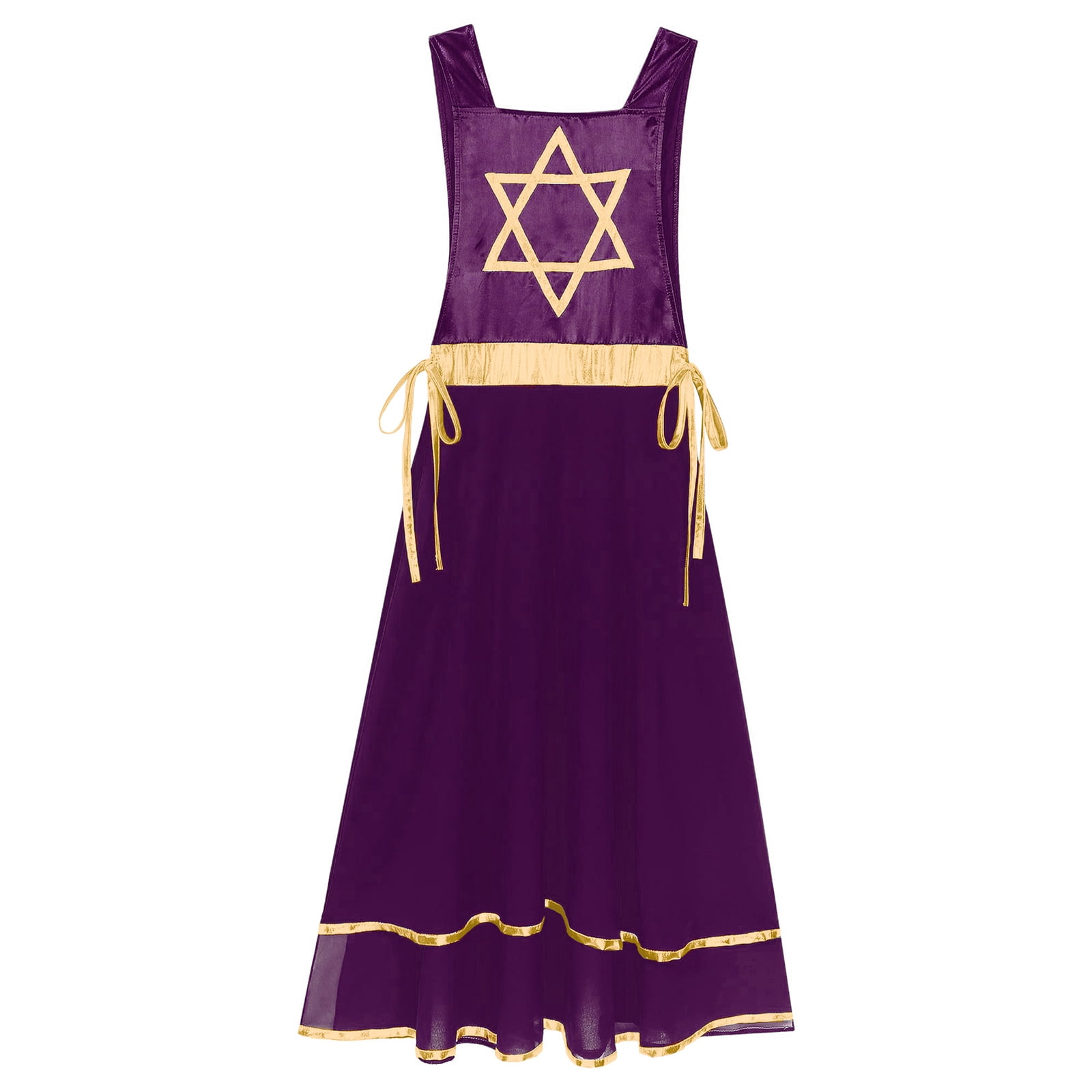 YONGHS Womens Liturgical Praise Dance Dress Color Block Overlays Tunics ...