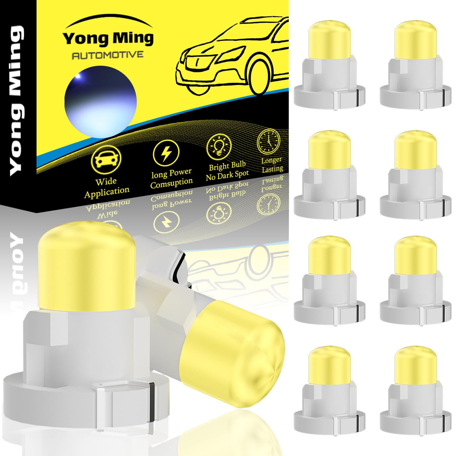 YONGMING White T3 Neo KEF16 Wedge Led Panel Instrument Guage Cluster ...