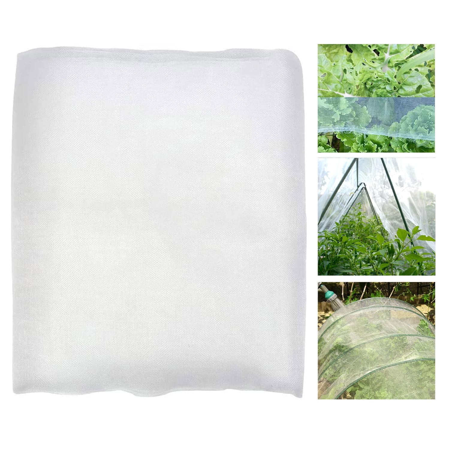 YONGSHENG 10x50Ft Mosquito Bug Insect Bird Fine Mesh Net Barrier ...