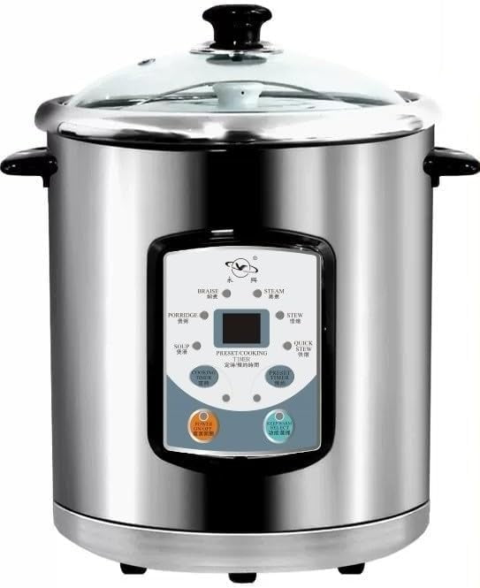 YONGXING 9L Electric Stew Cooker with Ceramic Water-Bath Insert ...