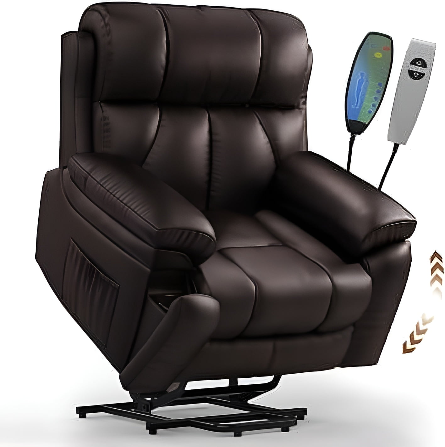 YONISEE Oversized Lift Chair Recliner with Massage, Heat, USB Ports, 2 ...
