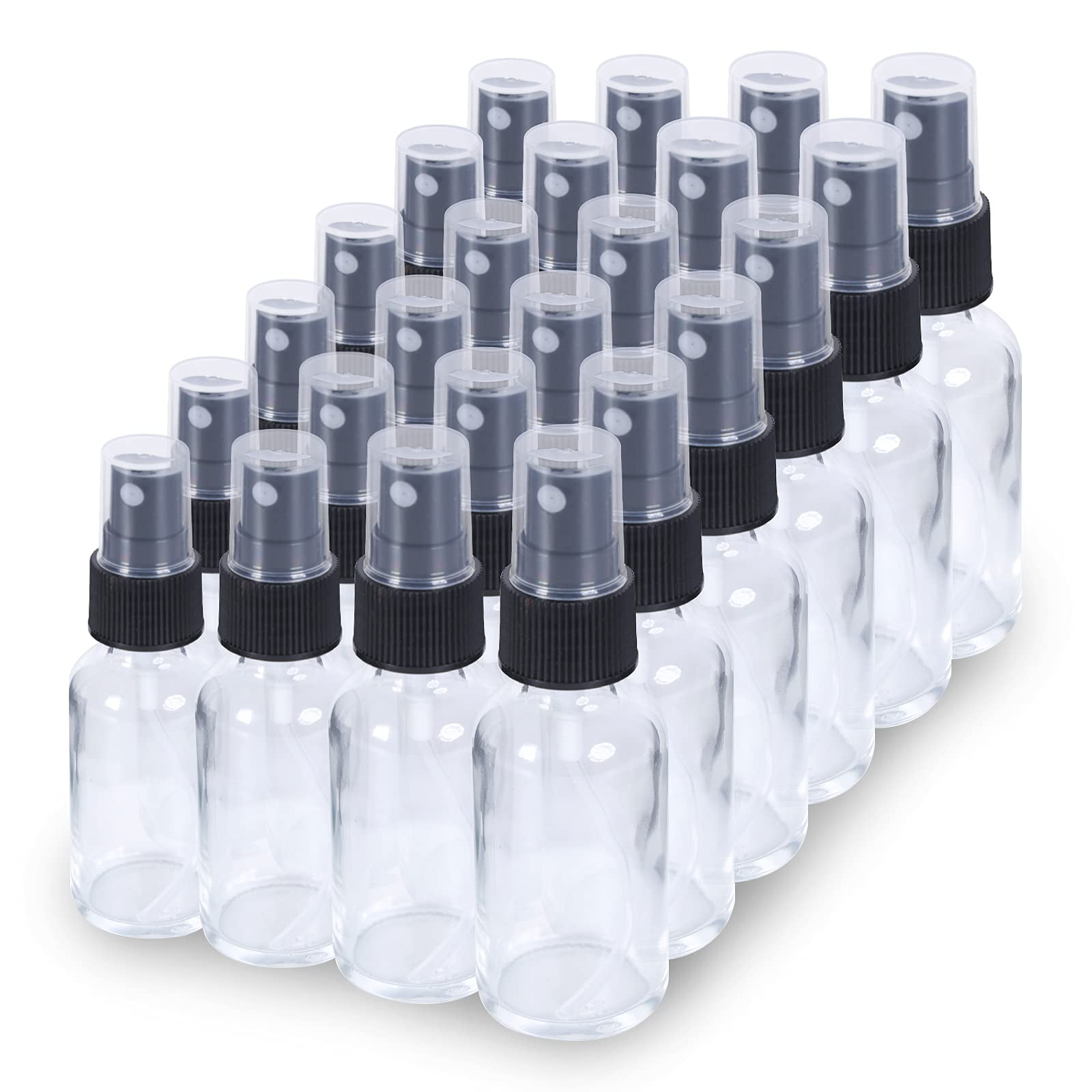 YONKAN 2oz Glass Spray Bottle, Fine Mist Boston Glass Bottles with ...