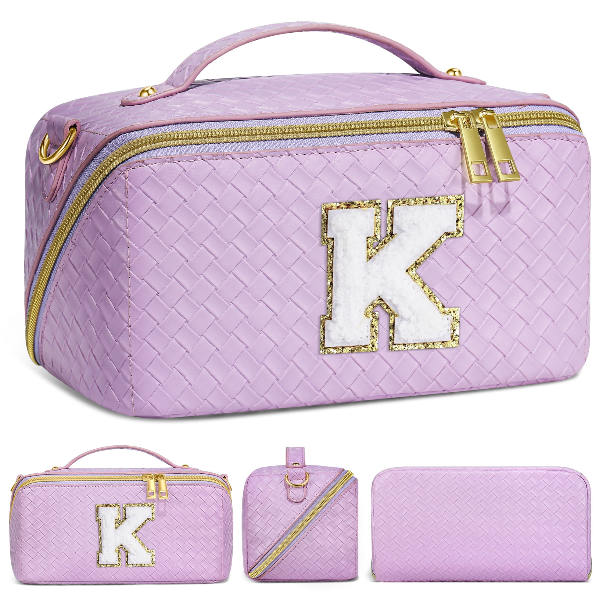 YOOLIFE Cosmetic Bag Makeup Travel Bag, Small Makeup Bag with Zipper ...