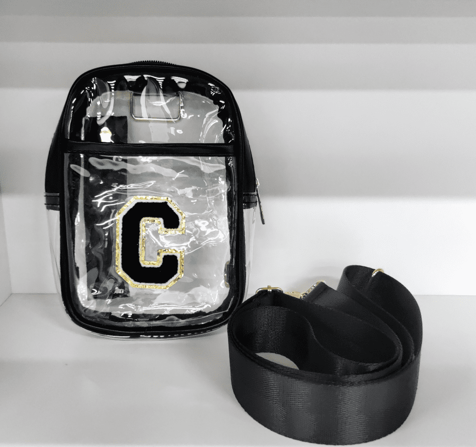 YOOLIFE Initial Clear Bag for Stadium Events, Clear Bag Stadium ...