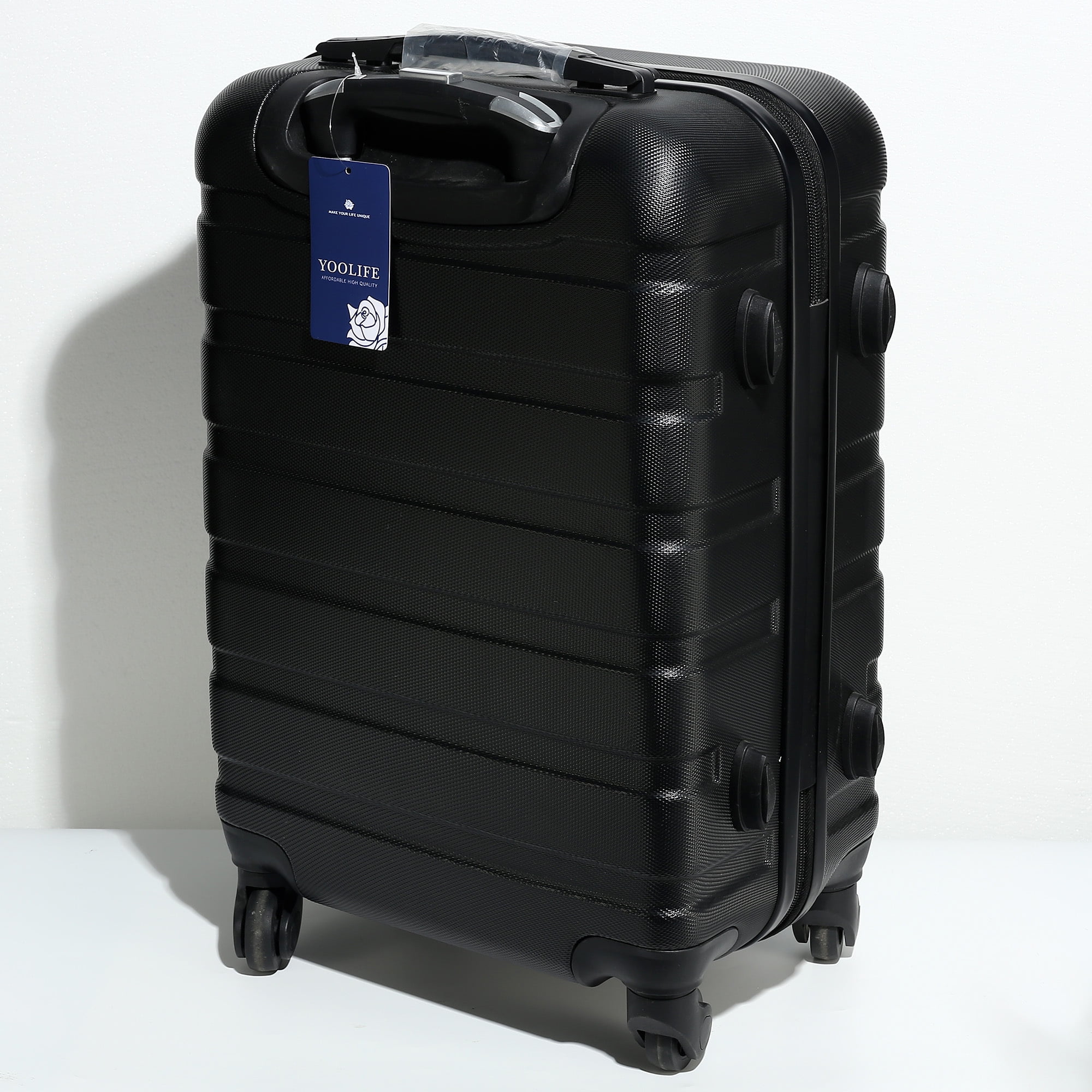 YOOLIFE Travel Suitcase Luggage with Wheels, Softside Expandable Roller ...