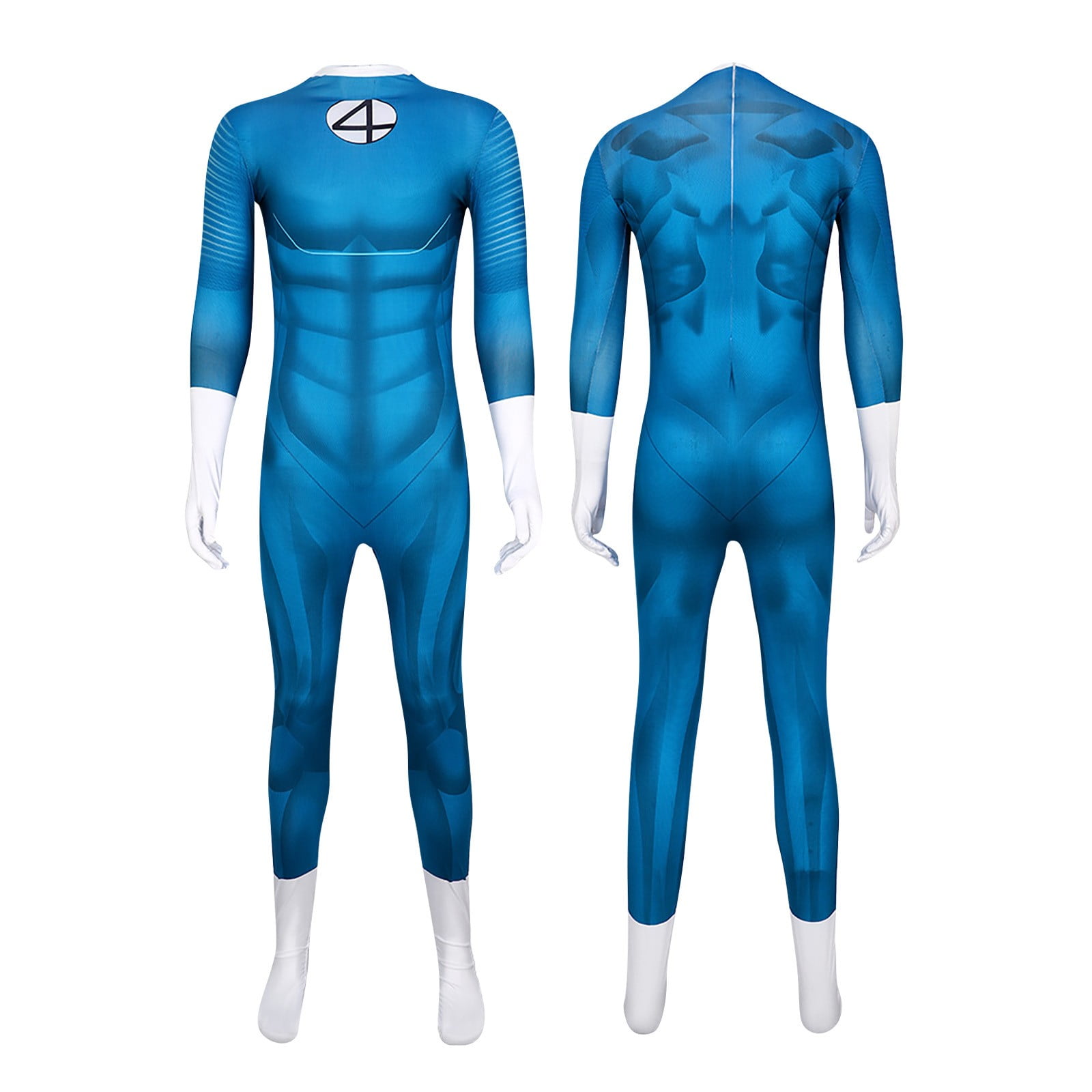YOOZIO Blue Fantastic 4 Kids Adults Role Play Human Torch Reed Richards ...