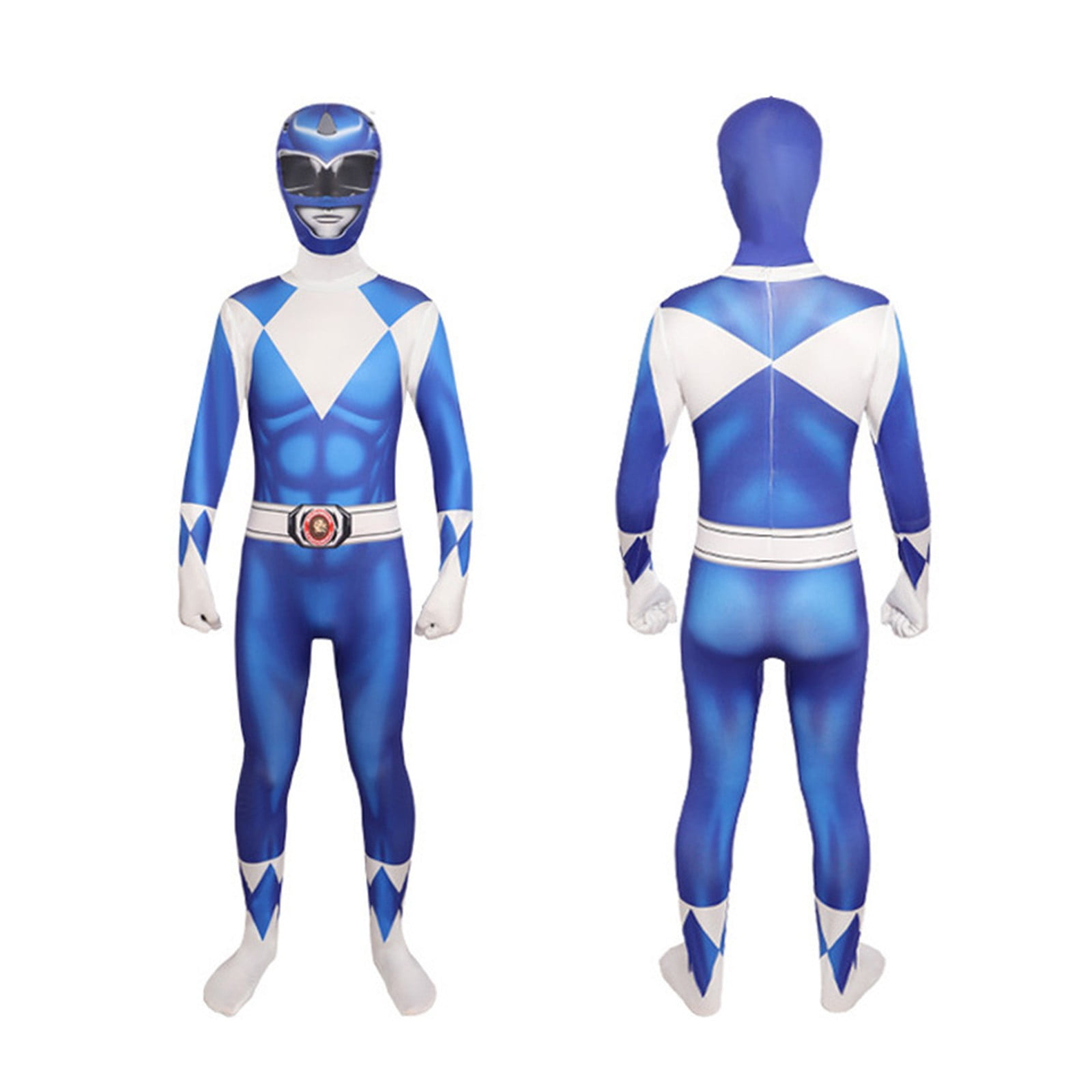 YOOZIO Blue Kids Mighty Morphin Power Rangers Jason Cosplay Costume Halloween Carn Power Rangers ...