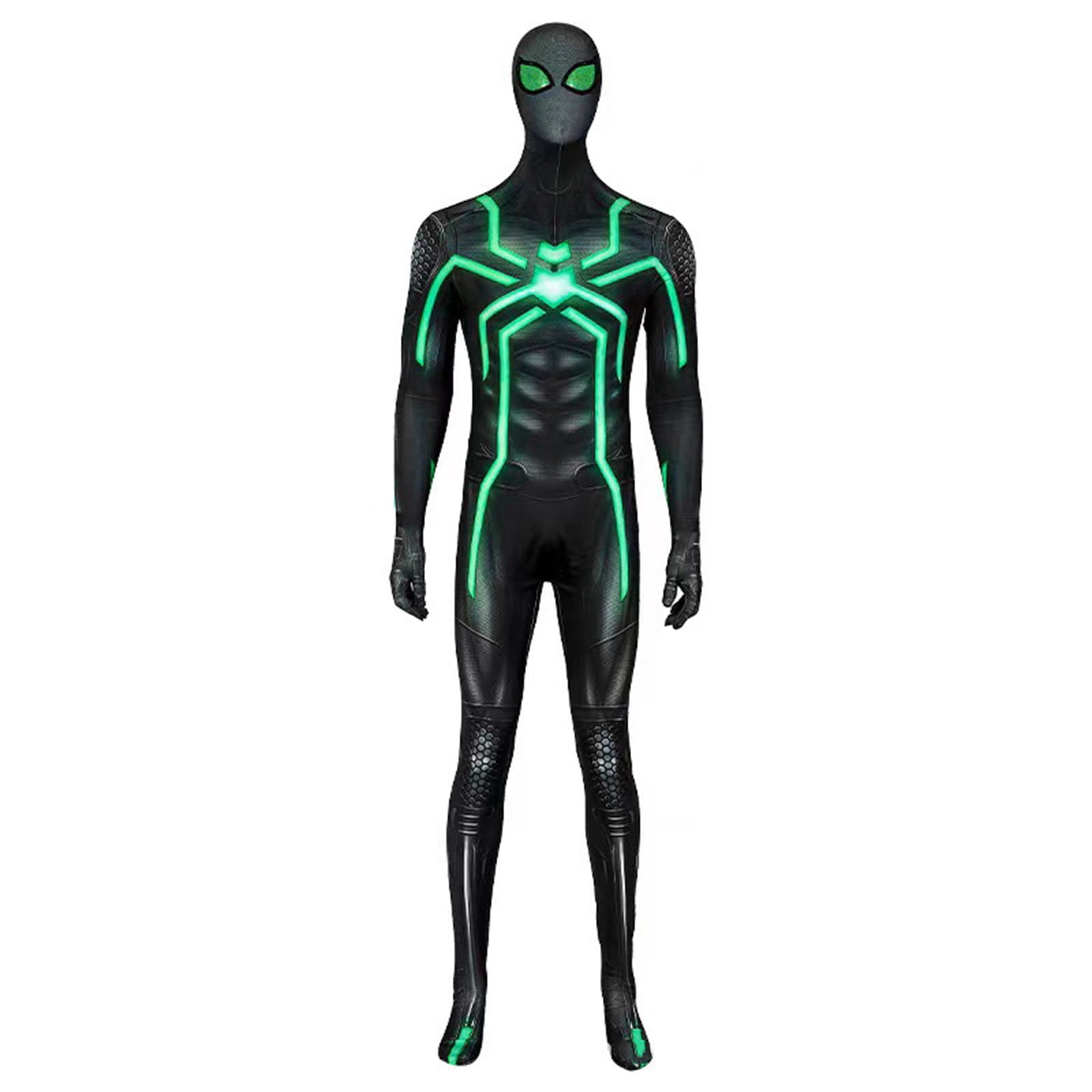 YOOZIO Green Comics Spider Superhero Invisibility Cloak Tight Bodysuit ...