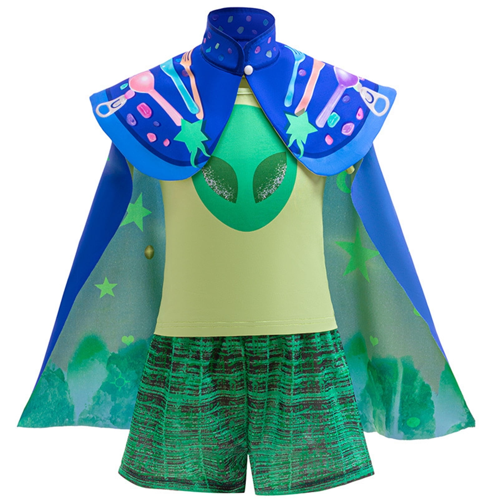 YOOZIO Green Kids Elio Cosplay Costume Girl Boy Halloween Outfits ...