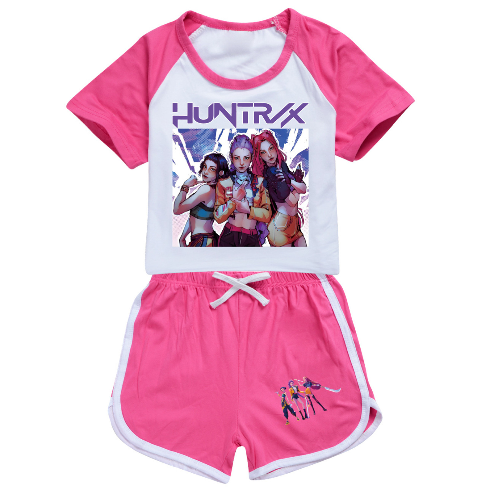 YOOZIO Hot Pink 2025 Kids Kpop Demon Hunters Sport Suits Cosplay ...