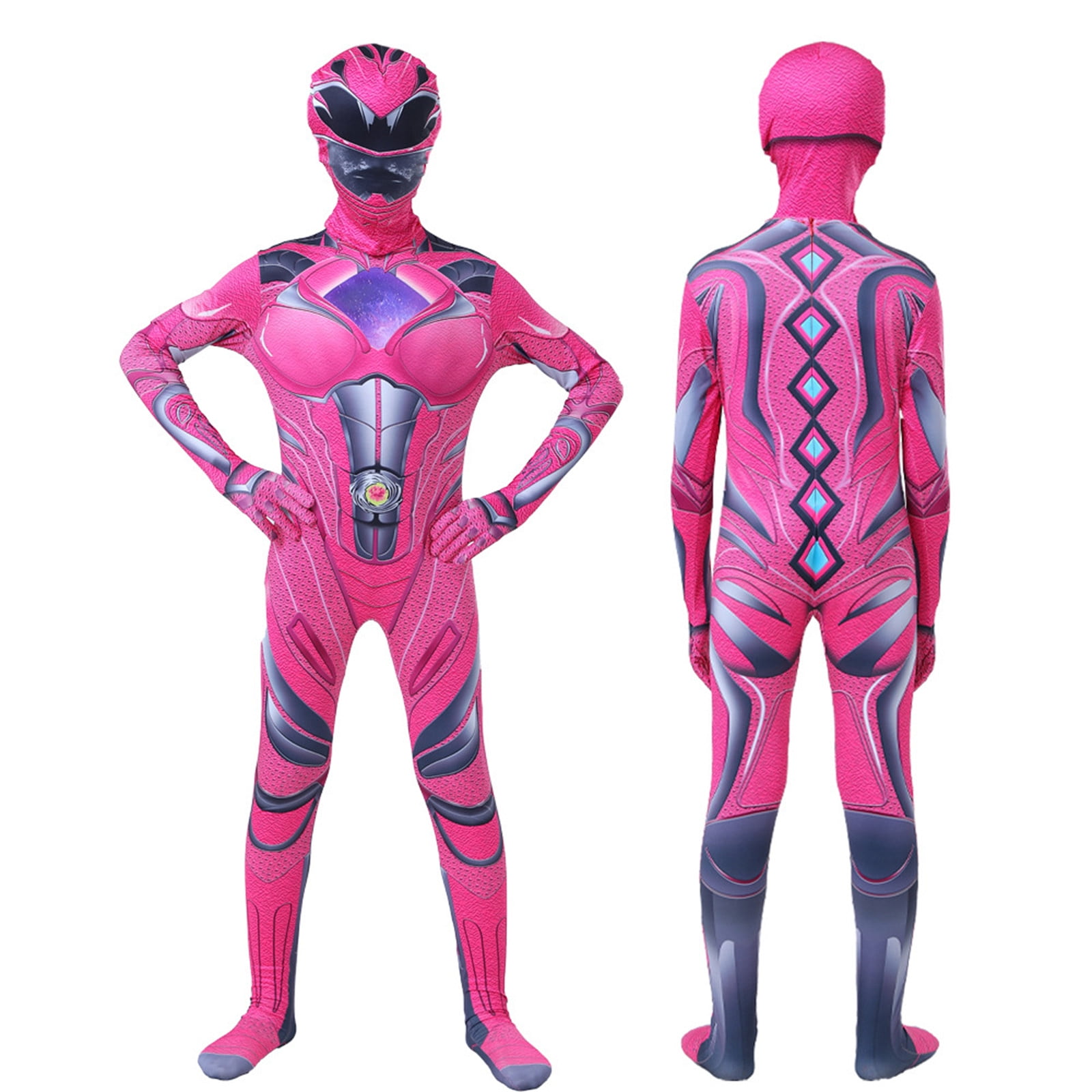 YOOZIO Hot Pink Power Mecha Five Beast Rangers Cosplay For Boys - Power ...