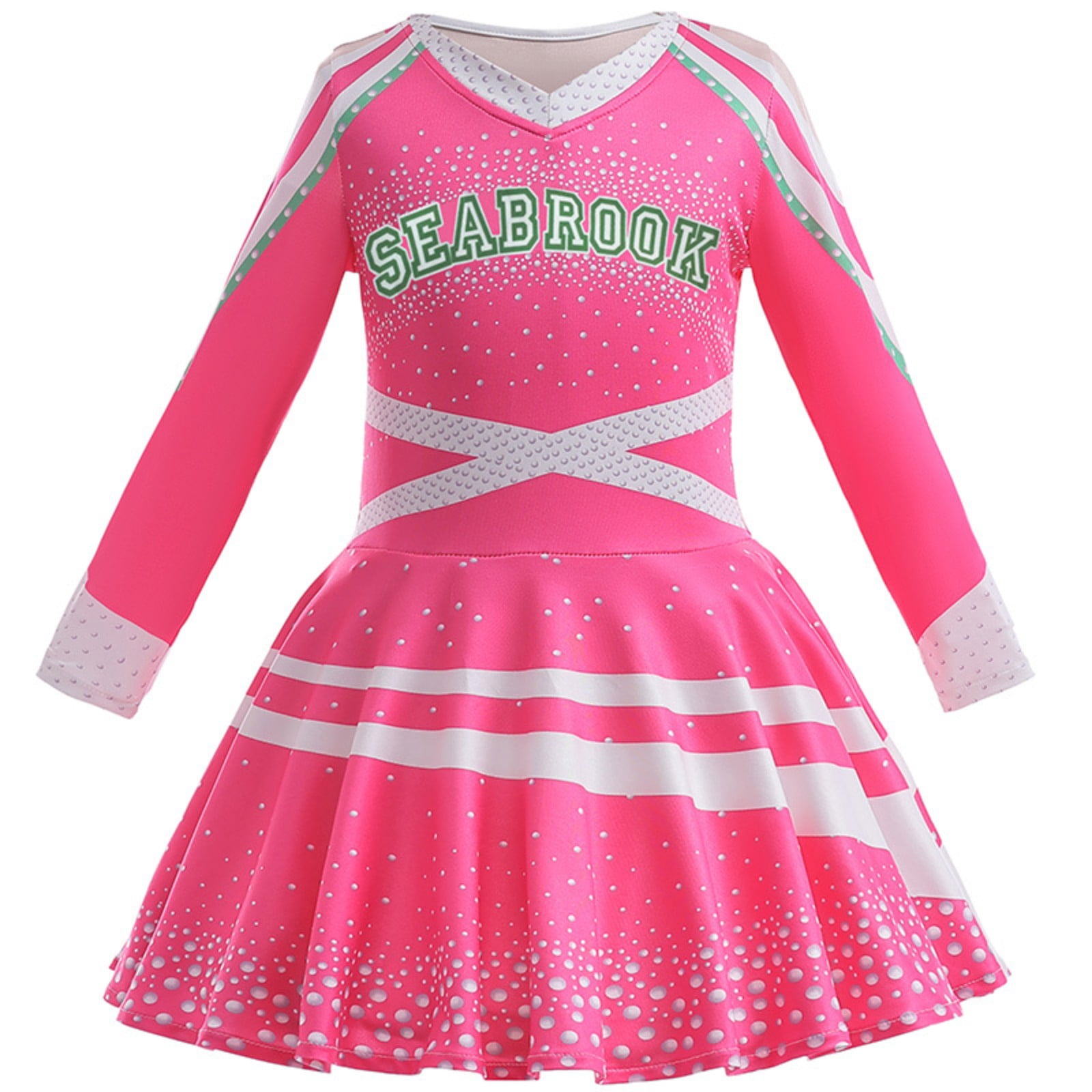 YOOZIO Hot Pink Zombies Girls Cheerleader Costumes Cheerleading Outfits ...