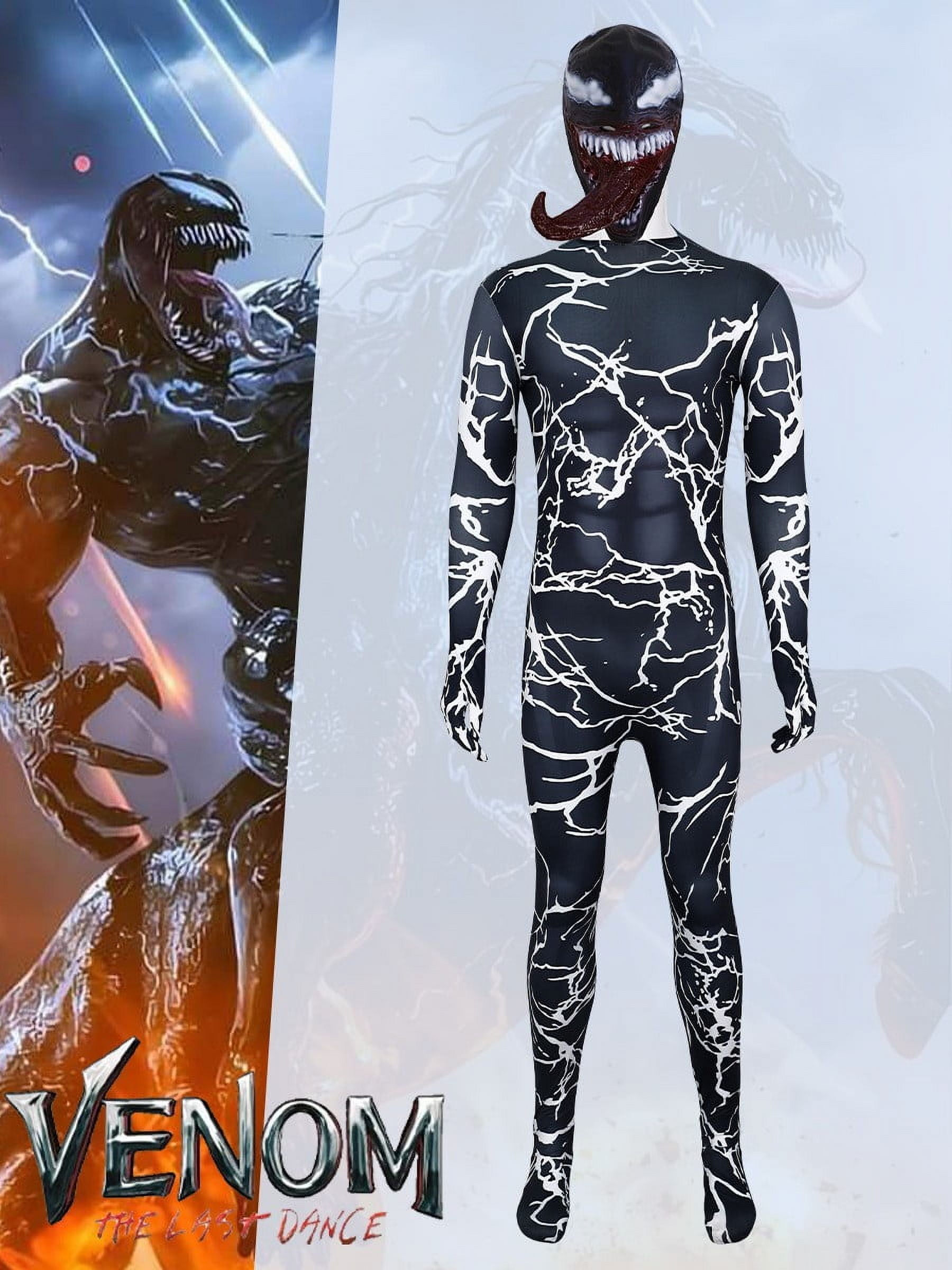 YOOZIO Kids Kids Hero Venom Cosplay Bodysuit Spandex Full Printed ...