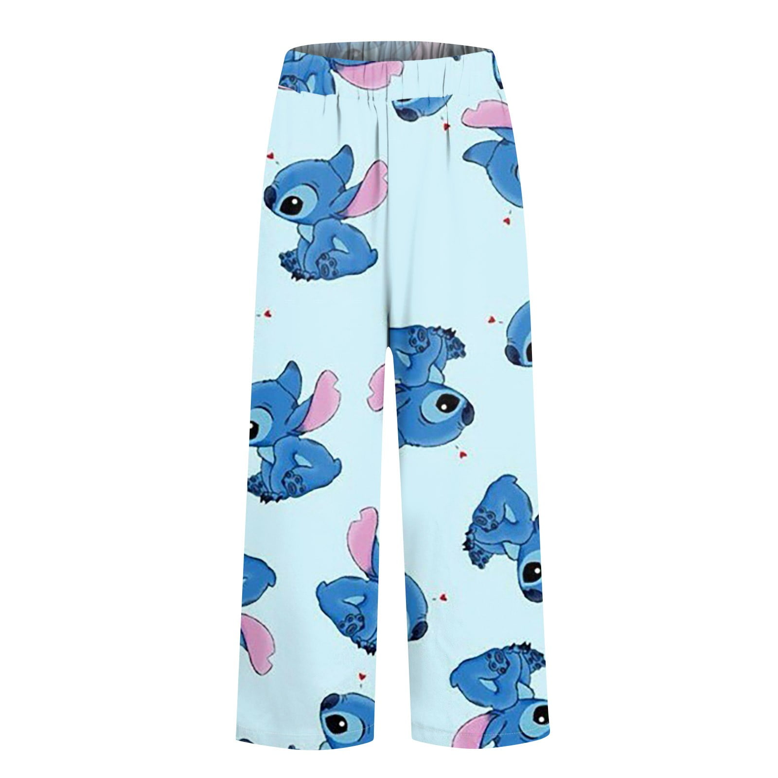 YOOZIO Light Blue Women Stitch Pajamas Fuzzy Pajama Pants for Kids ...