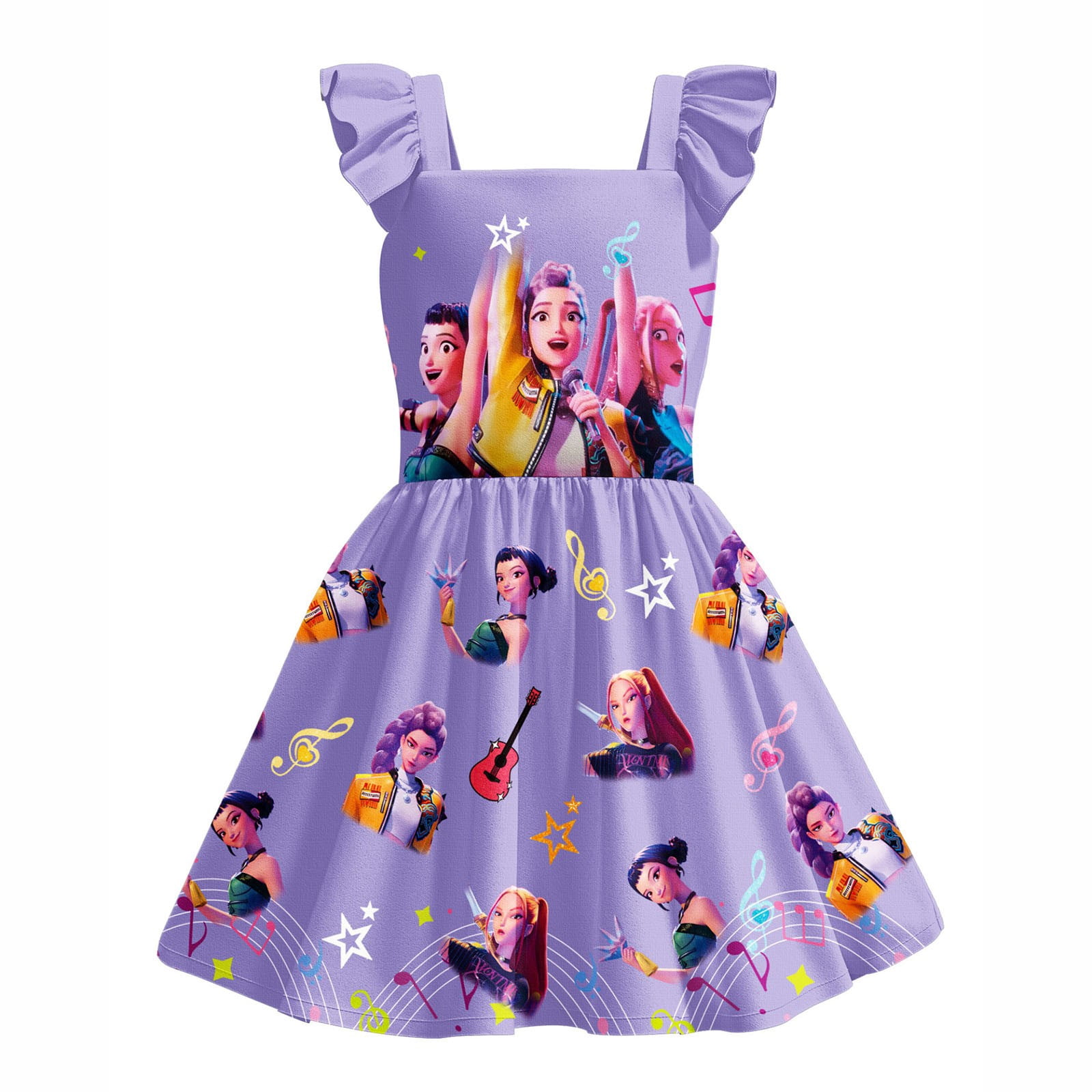 YOOZIO Light Purple Kpop Demon Hunters Pajamas Dress One Piece Girls ...