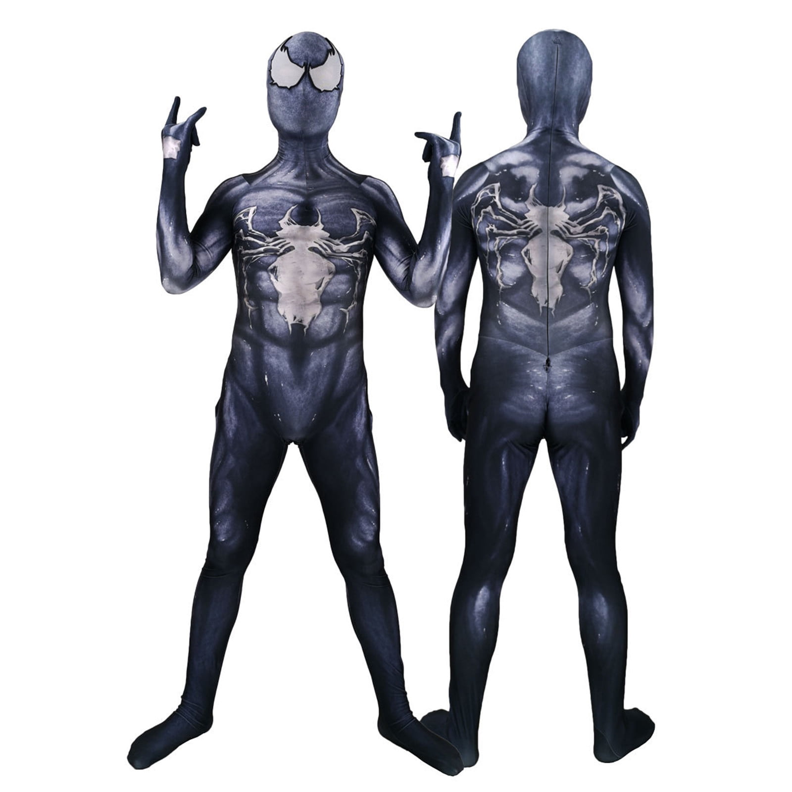 YOOZIO Royal Blue Cool Ultimate Spider Superhero Jumpsuit Cosplay 3D ...