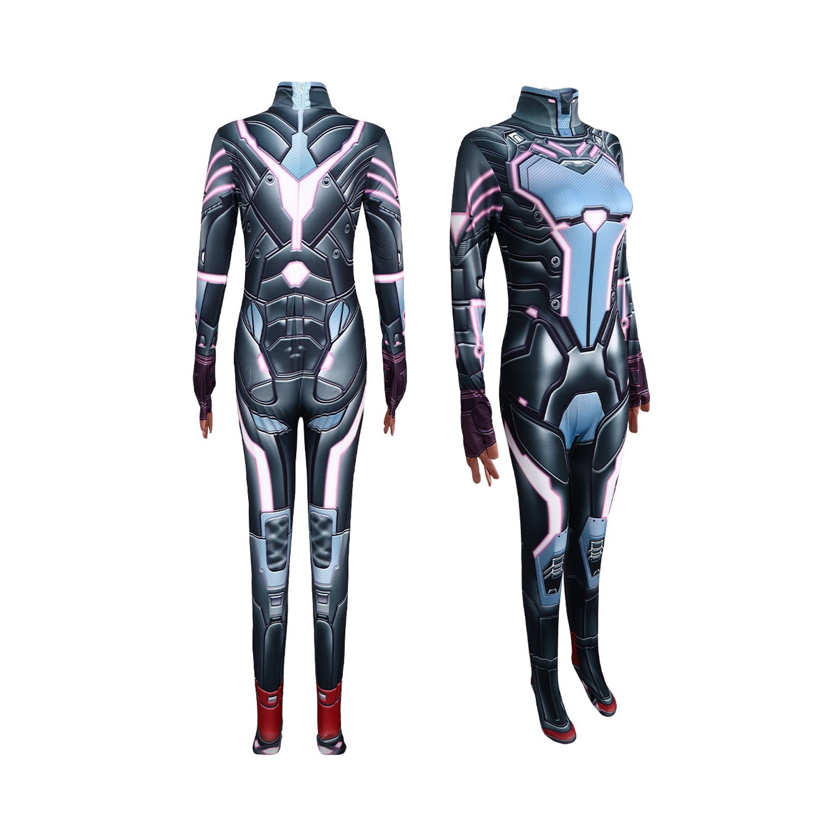 YOOZIO Cyan Split Fiction Mio Jumpsuit Cosplay Outfits for Women XS ...