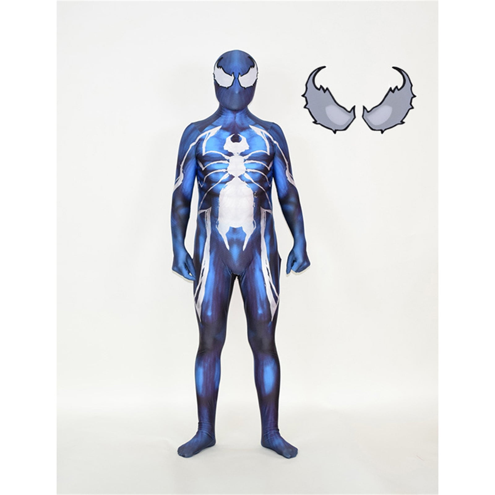 YOOZIO Royal Blue Cool Ultimate Spider Superhero Jumpsuit Cosplay 3D Muscle M - Walmart.com