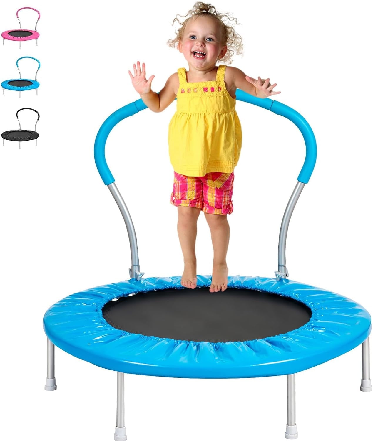 YORIN 36" Trampoline for Kids, Mini Toddler Trampoline with Foldable ...