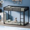 Seizeen Metal Full Bunk Bed, Full over Full Metal Bunk Bed, Modern ...